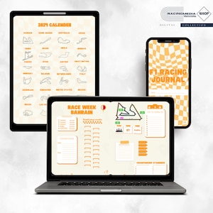 Digital Formula 1 Bullet Journal - Etsy