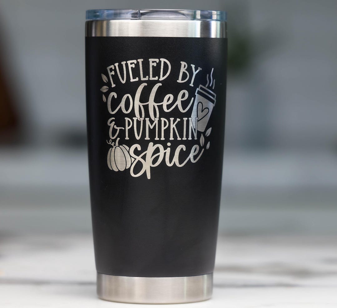 Pumpkin Spice Holiday Engraved 20oz YETI Tumbler, 20oz Custom Holiday ...
