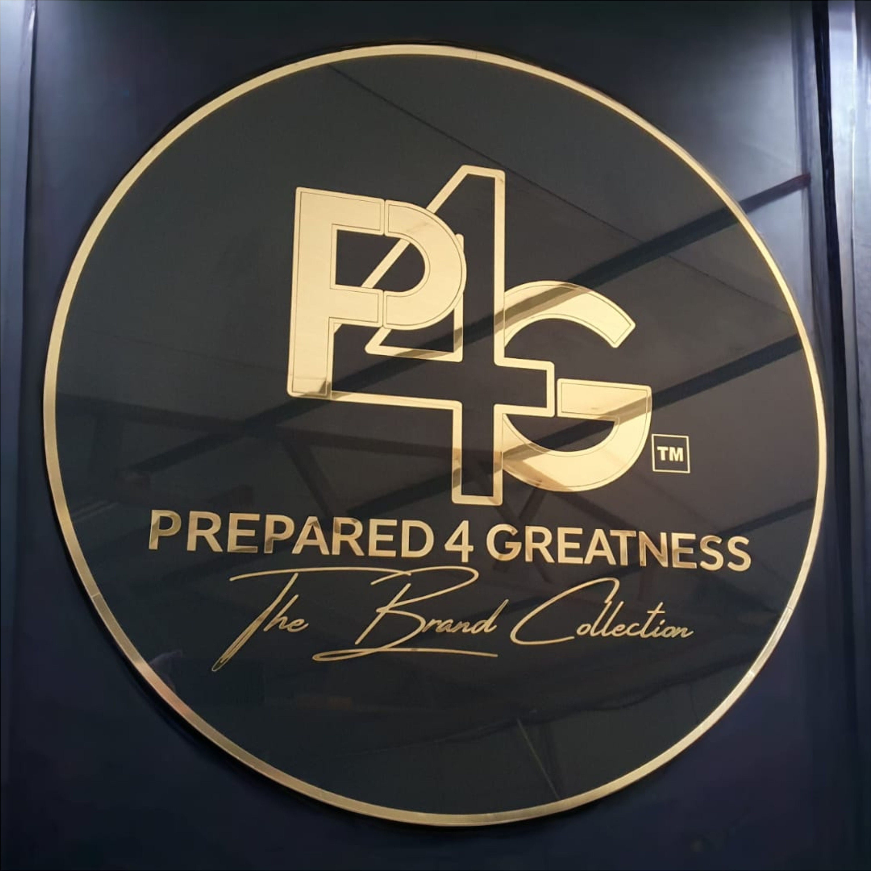 60cm, 23.6 Inches Circle, Acrylic Custom Logo Decoration, Office Sign ...