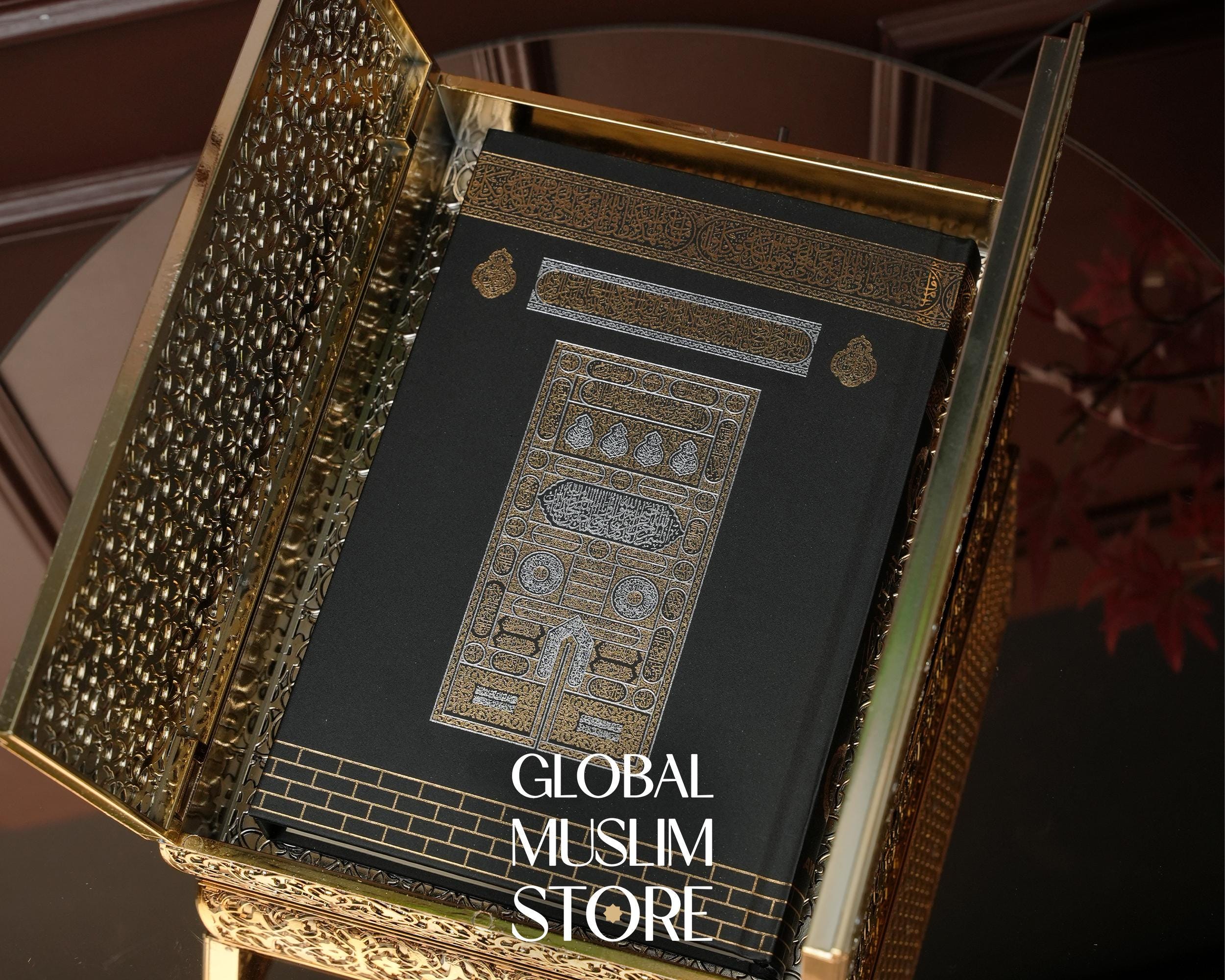 Quran Box, Gold Quran Case, Luxury Quran Cover With Stand - Etsy