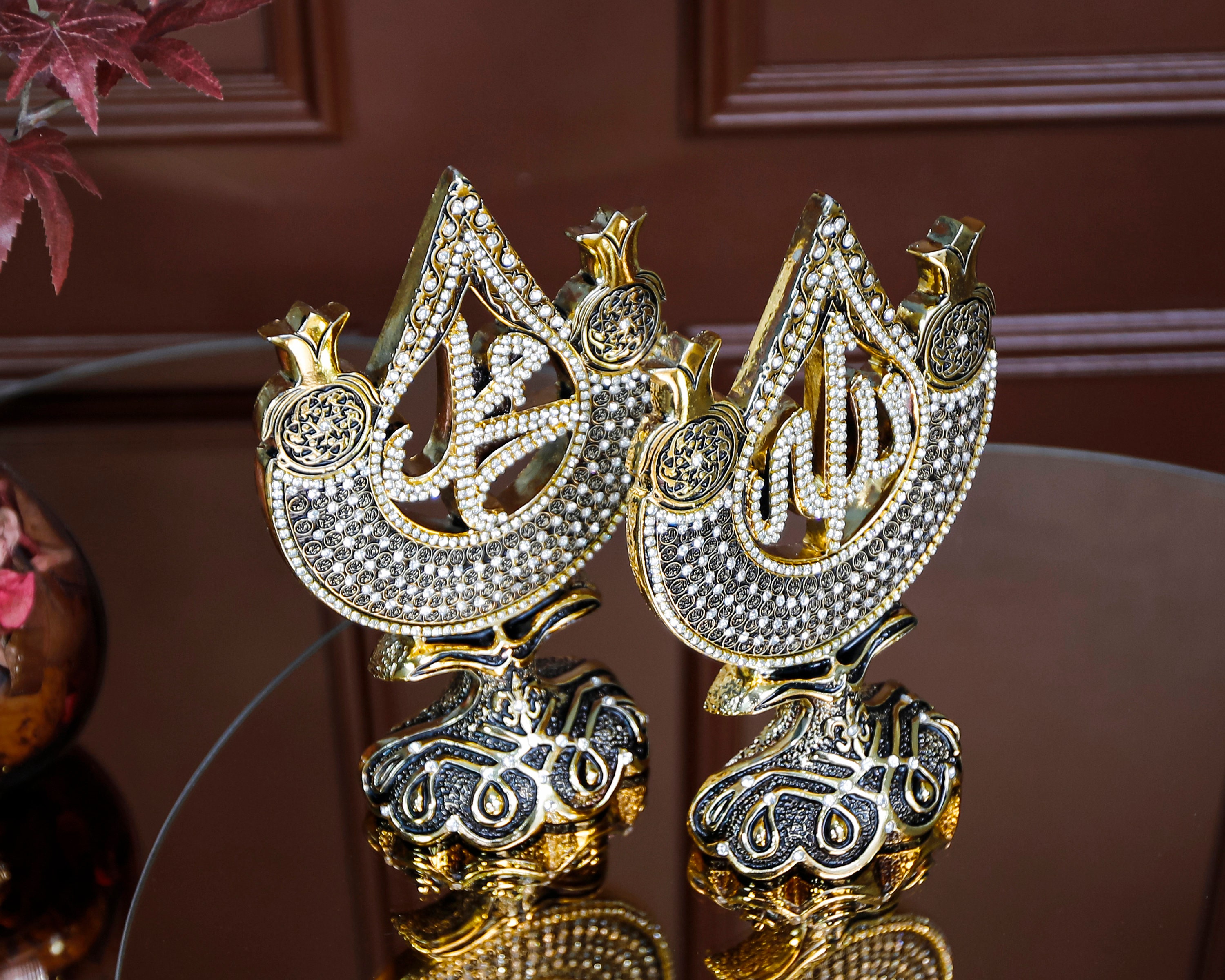 Islamic Gift Allah Muhammad Lux Muslim Home Decor Figurine Set - Etsy