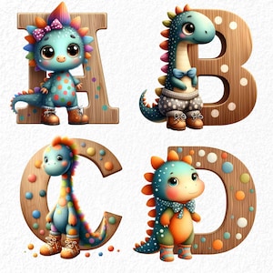 Dinosaur Png Dinosaur Alphabet Png Decorative Letters Animal Alphabet ...