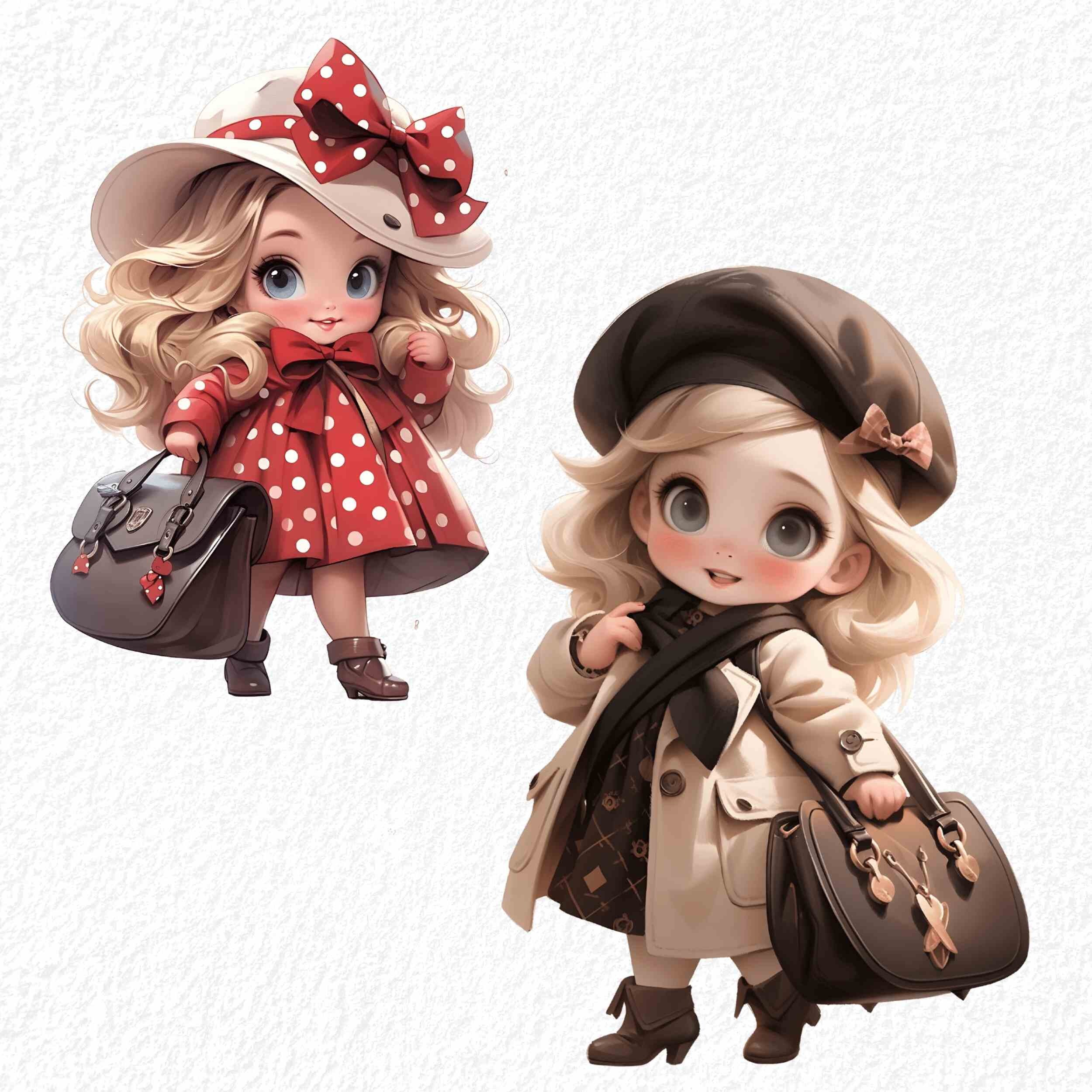 Parisian Girl Clipart Bundle High Quality Clipart Paris Themed Sticker 8796