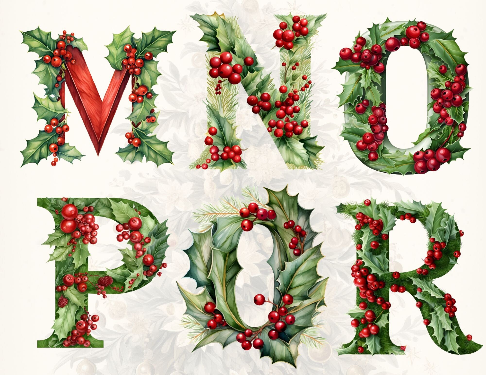 Christmas Png Christmas Alphabet Png Decorative Letters Christmas ...