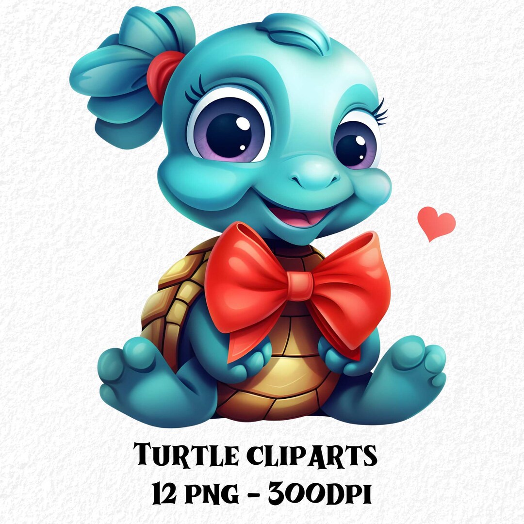 Cute Valentines Day Turtles Clipart Bundle Tortoise High Quality ...
