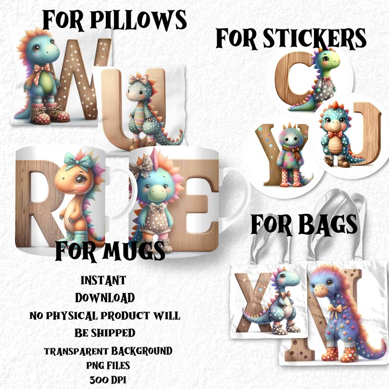 Dinosaur Png Dinosaur Alphabet Png Decorative Letters Animal Alphabet ...