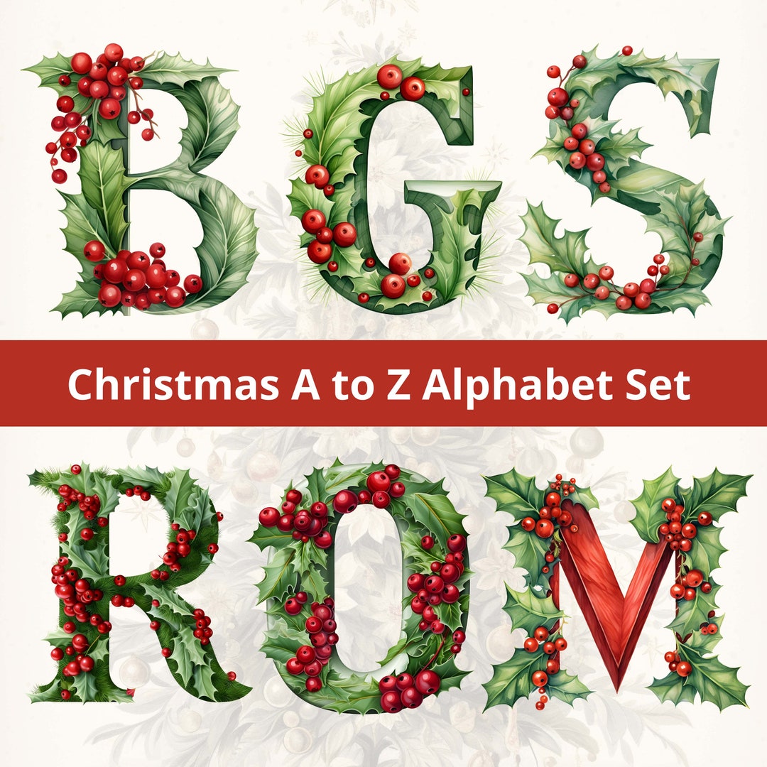 Christmas Png Christmas Alphabet Png Decorative Letters Christmas ...