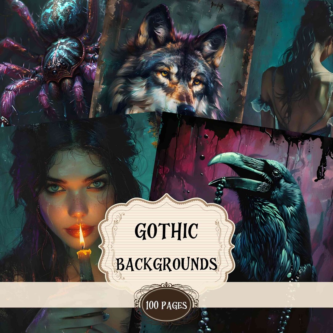 Big Bundle Vintage Gothic Junk Journal Supplies Gothic Scrapbook ...