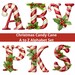 Christmas Candy Cane Png Christmas Alphabet Png Decorative Letters ...