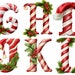 Christmas Candy Cane Png Christmas Alphabet Png Decorative Letters ...