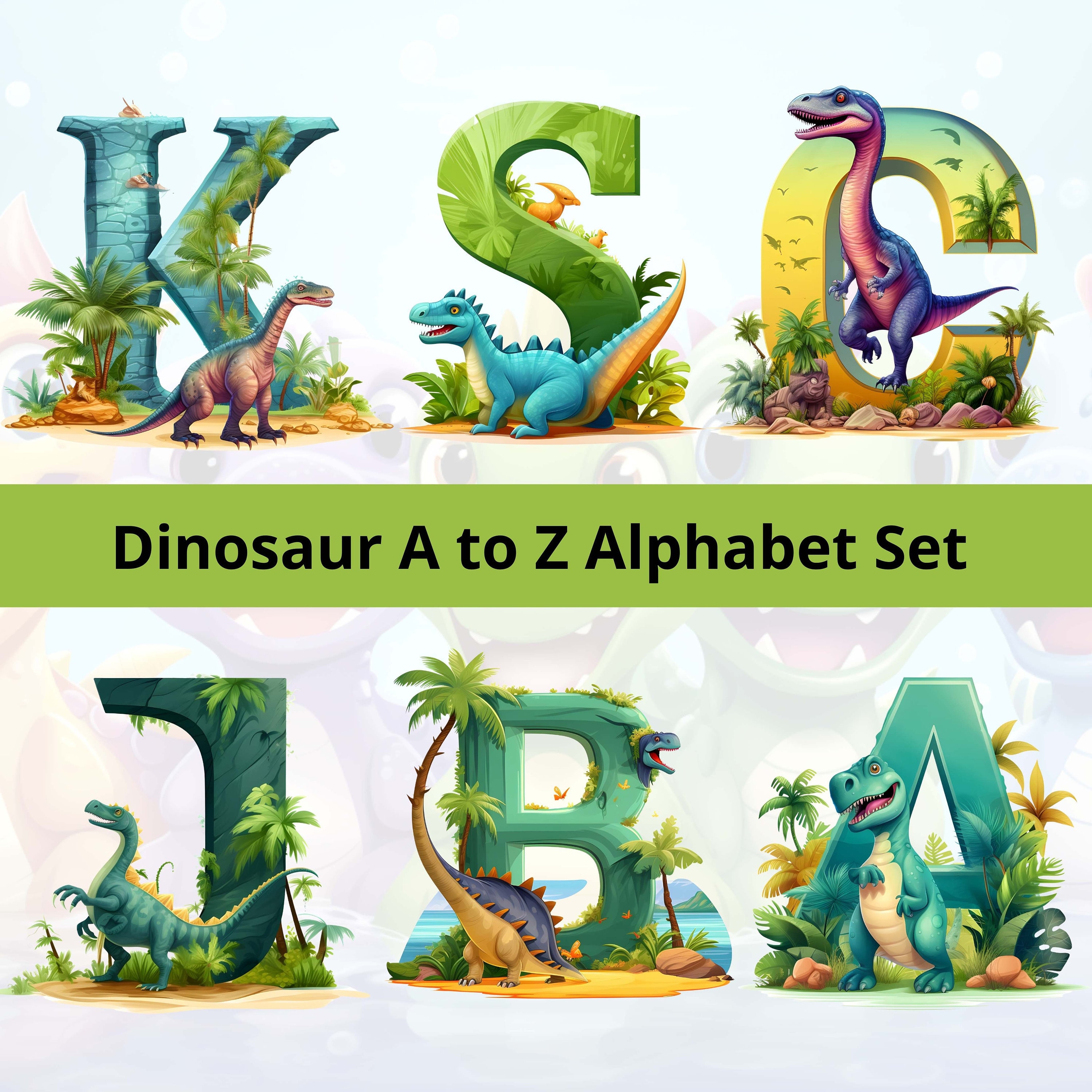 Dinosaur Printable Letters