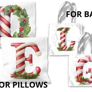 Christmas Candy Cane Png Christmas Alphabet Png Decorative Letters ...
