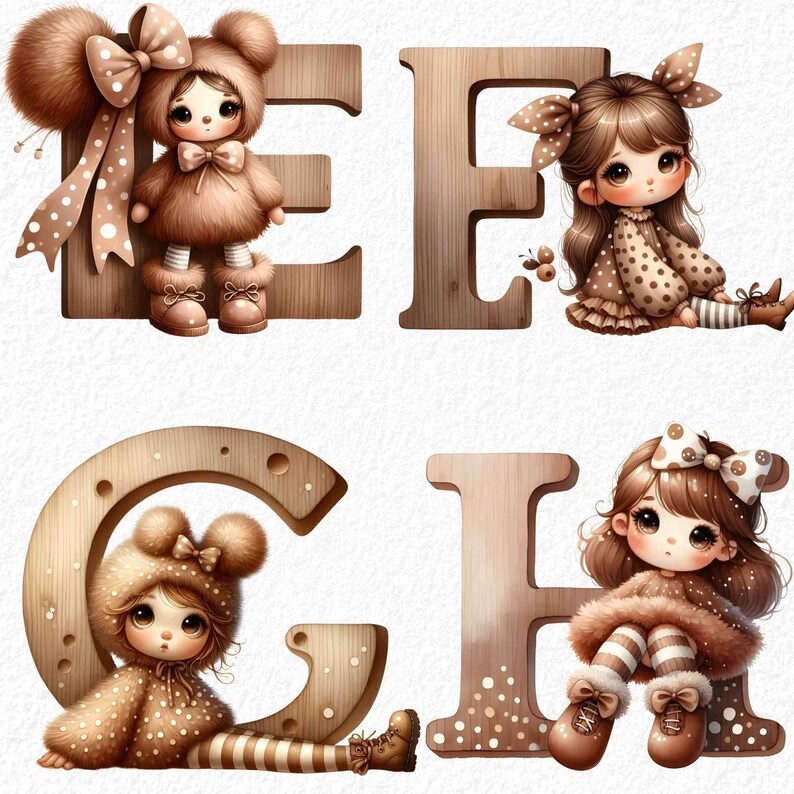 Dolls Png Alphabet Png Dolls Decorative Letters Dolls Alphabet Letters ...