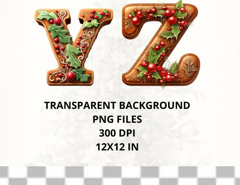 Christmas Gingerbread Cookies Png Christmas Alphabet Png Decorative ...