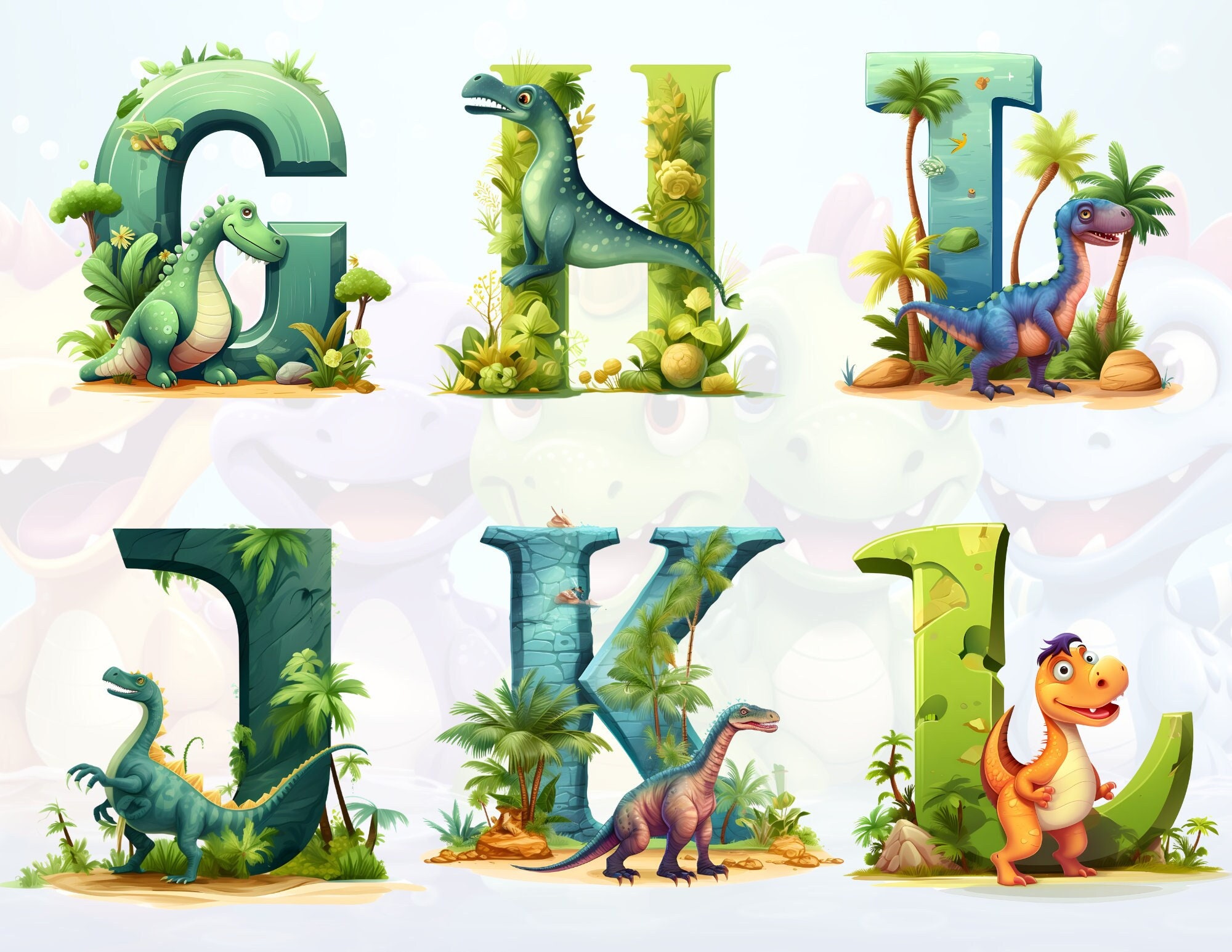 Dinosaur Png Dinosaur Alphabet Png Decorative Letters Animal Alphabet ...