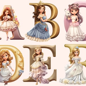 Princess Png Alphabet Png Princess Decorative Letters Princess Alphabet ...