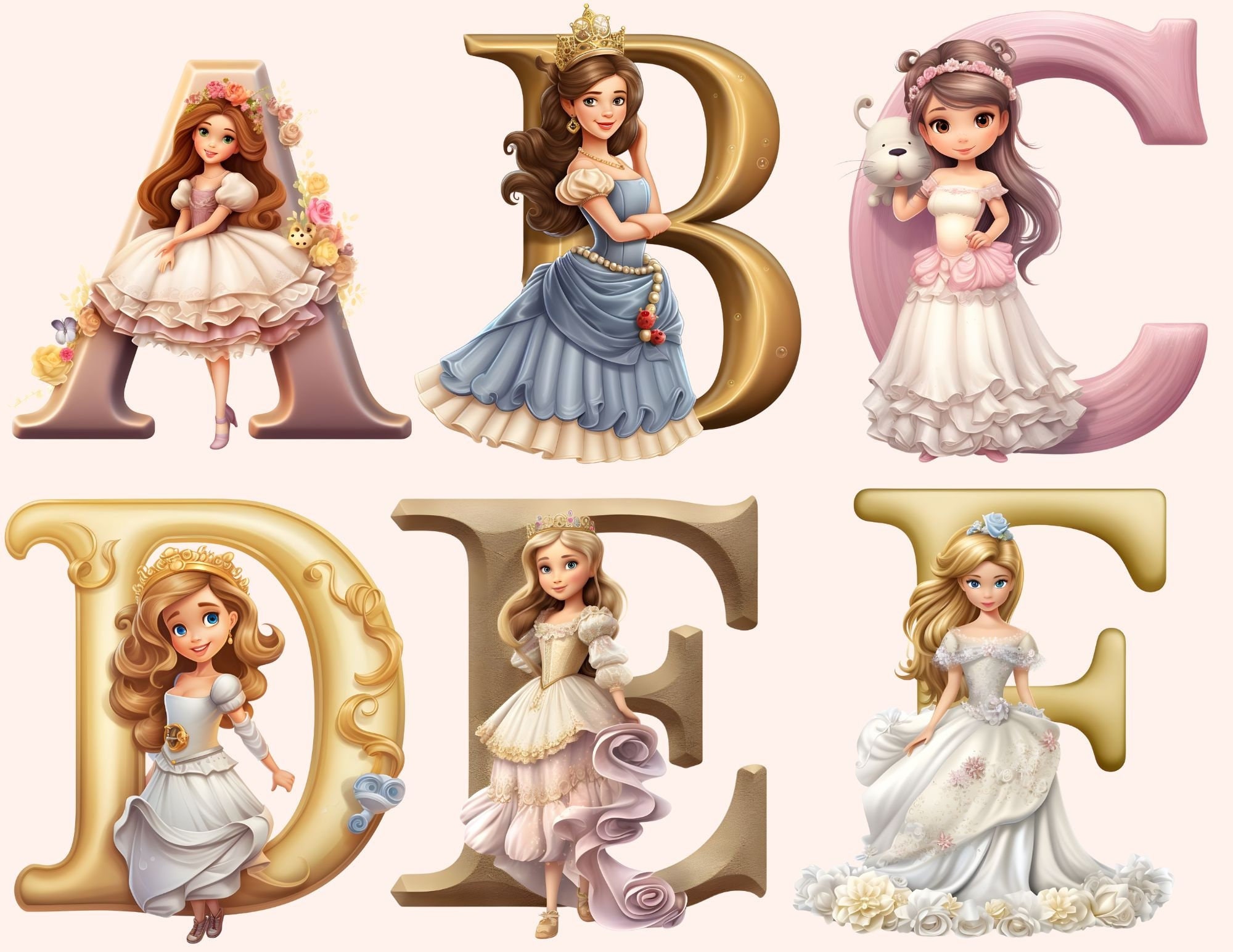 Princess Png Alphabet Png Princess Decorative Letters Princess Alphabet ...