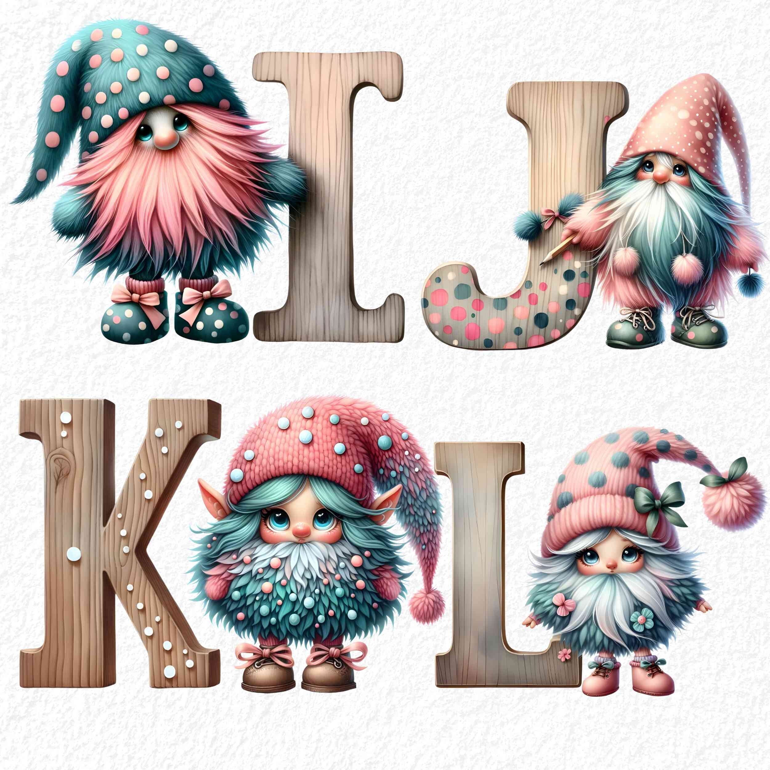 Gnomes Letters Png Gnomes Alphabet Png Decorative Letters Wooden ...