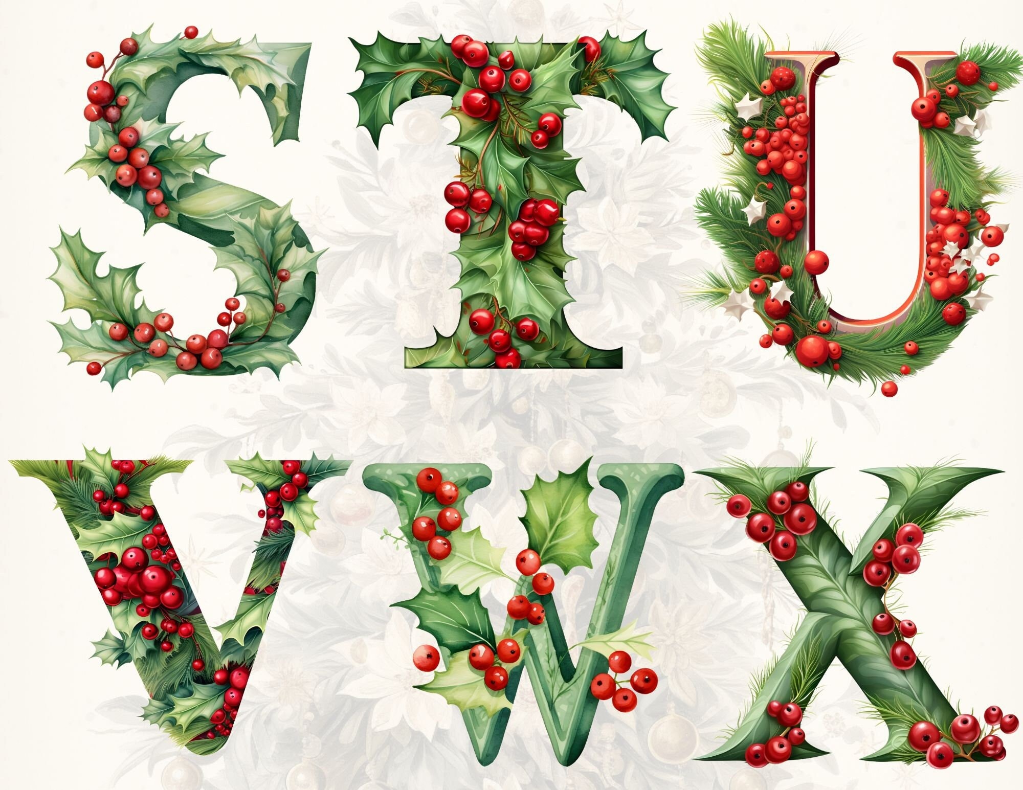 Christmas Png Christmas Alphabet Png Decorative Letters Christmas ...