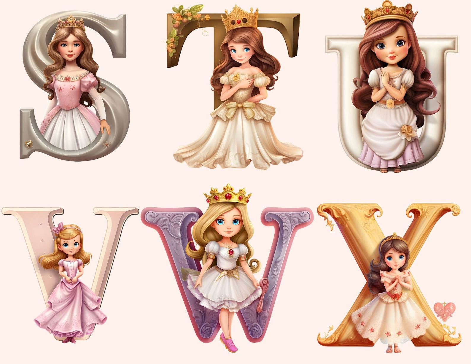 Princess Png Alphabet Png Princess Decorative Letters Princess Alphabet ...