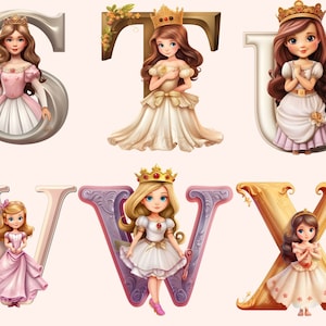 Princess Png Alphabet Png Princess Decorative Letters Princess Alphabet ...