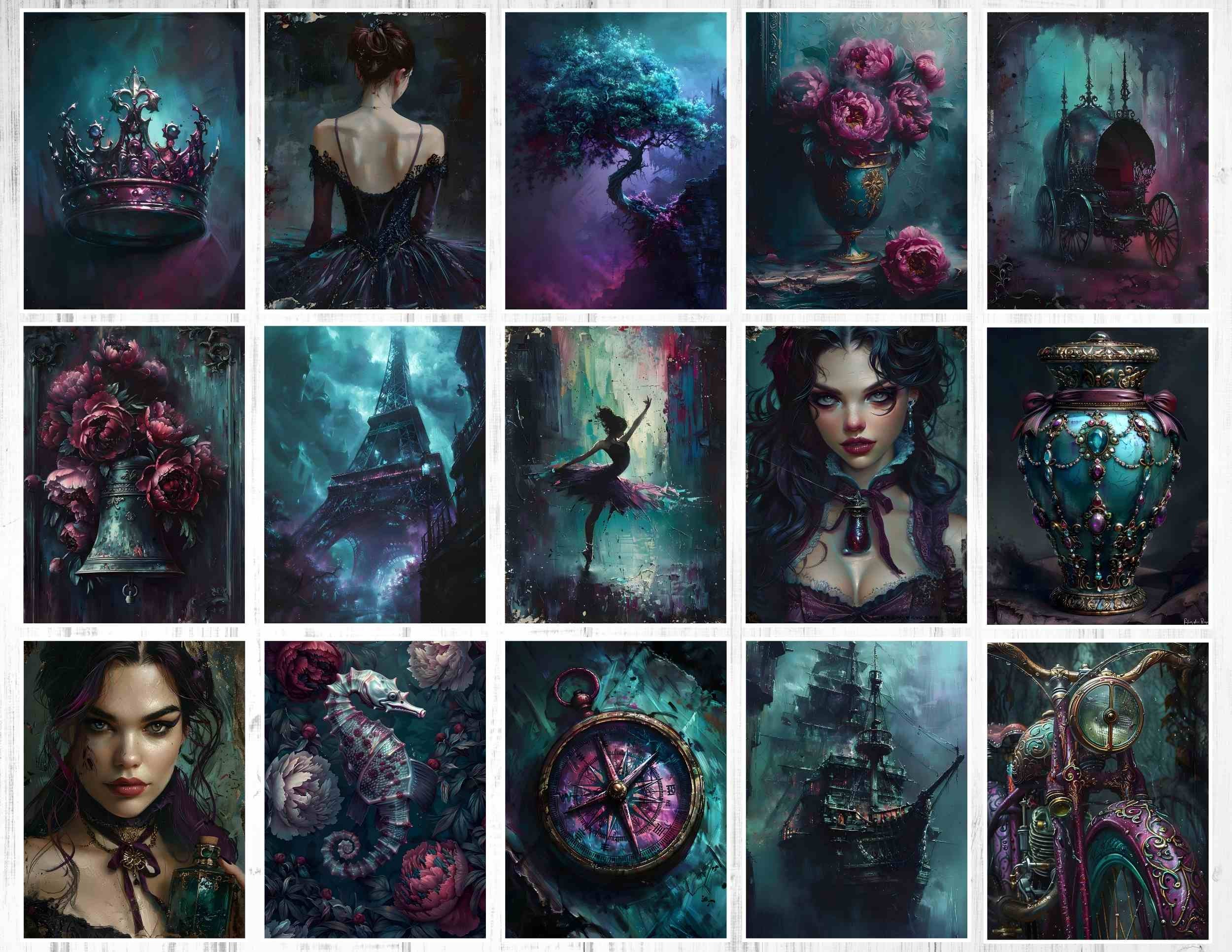 Big Bundle Vintage Gothic Junk Journal Supplies Gothic Scrapbook ...