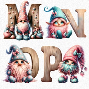 Gnomes Letters Png Gnomes Alphabet Png Decorative Letters Wooden ...