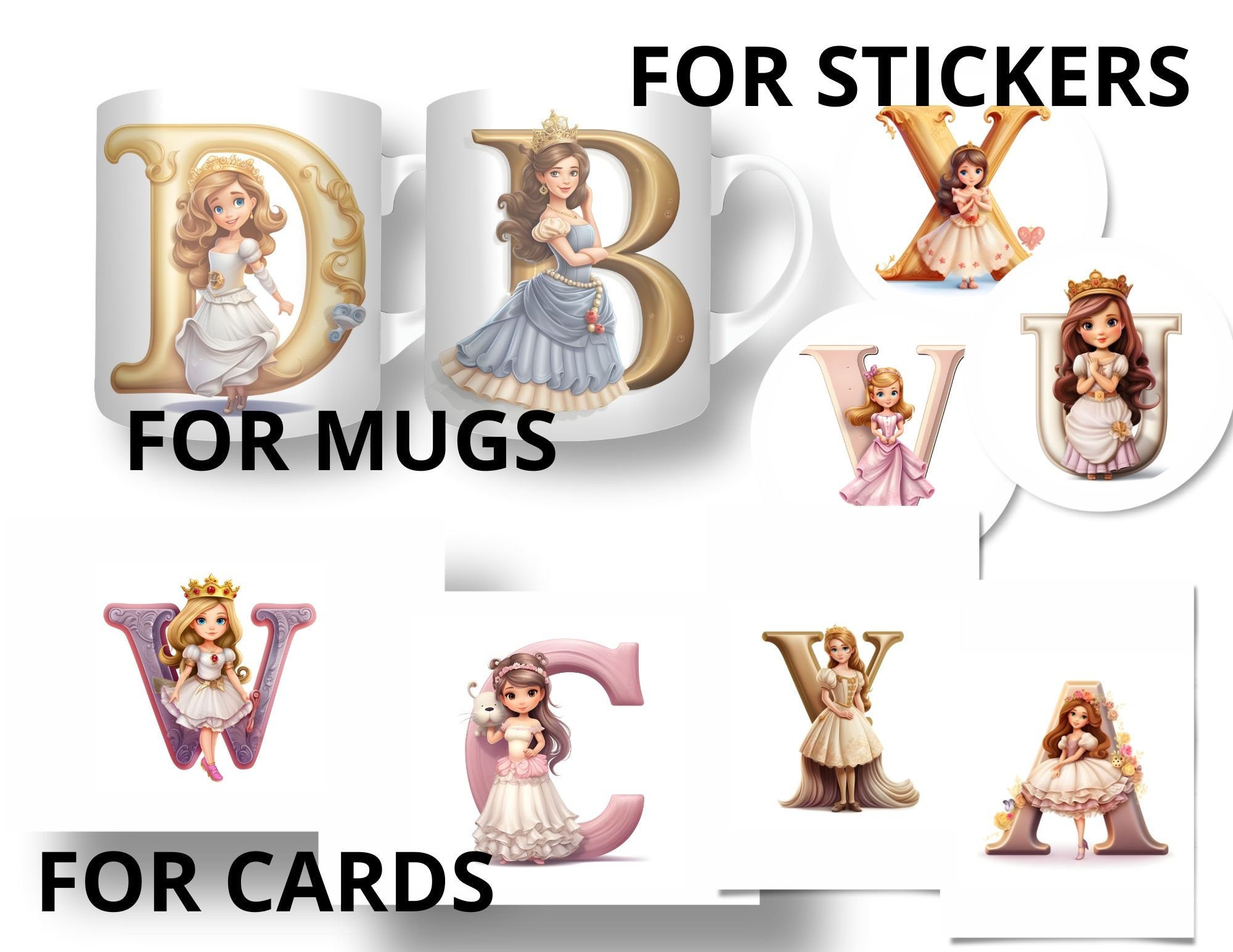 Princess Png Alphabet Png Princess Decorative Letters Princess Alphabet ...