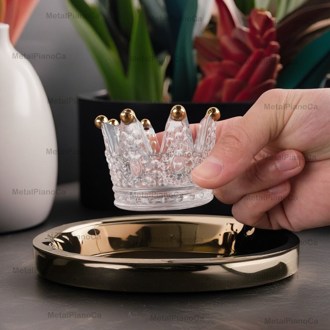 Crystal Crown Women's Ashtray, Glass Ashtray, Anti-fly Ash Office ...