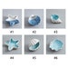 Blue and White Ceramic Shell Starfish Ashtray, Large Simulated Shell ...