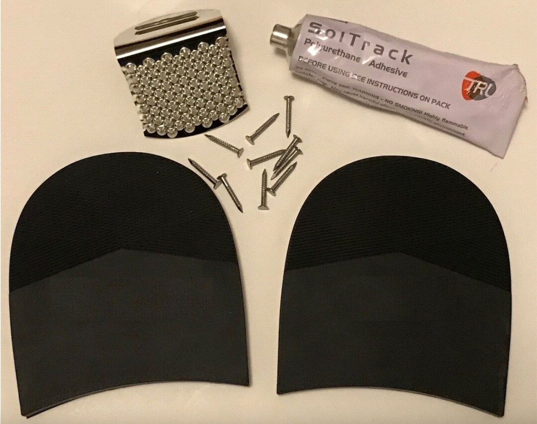 Dunlop Rubber Heel Shoe Repair Kit 1 Pair of Heels 1 Roughening Tool ...