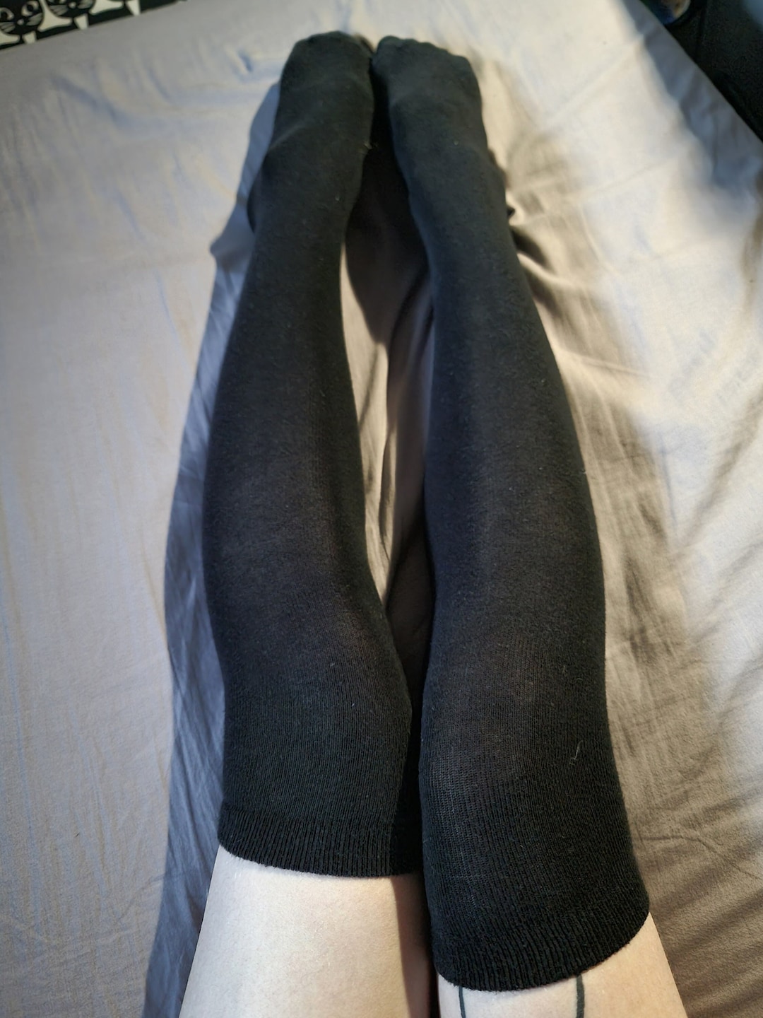 Used Worn Black Thigh High Socks - Etsy