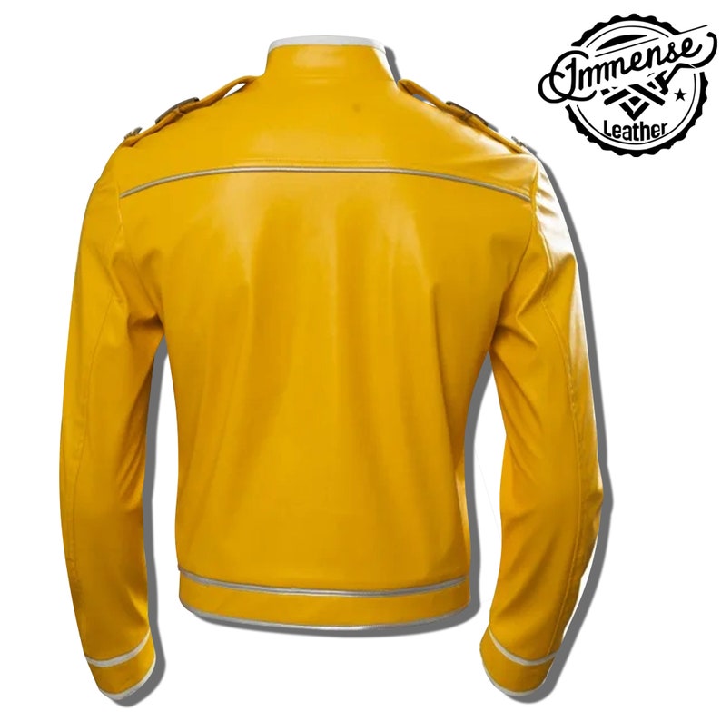 Adult Freddie Mercury Queen Concert Belted Motorcycle Leather Jacket ...