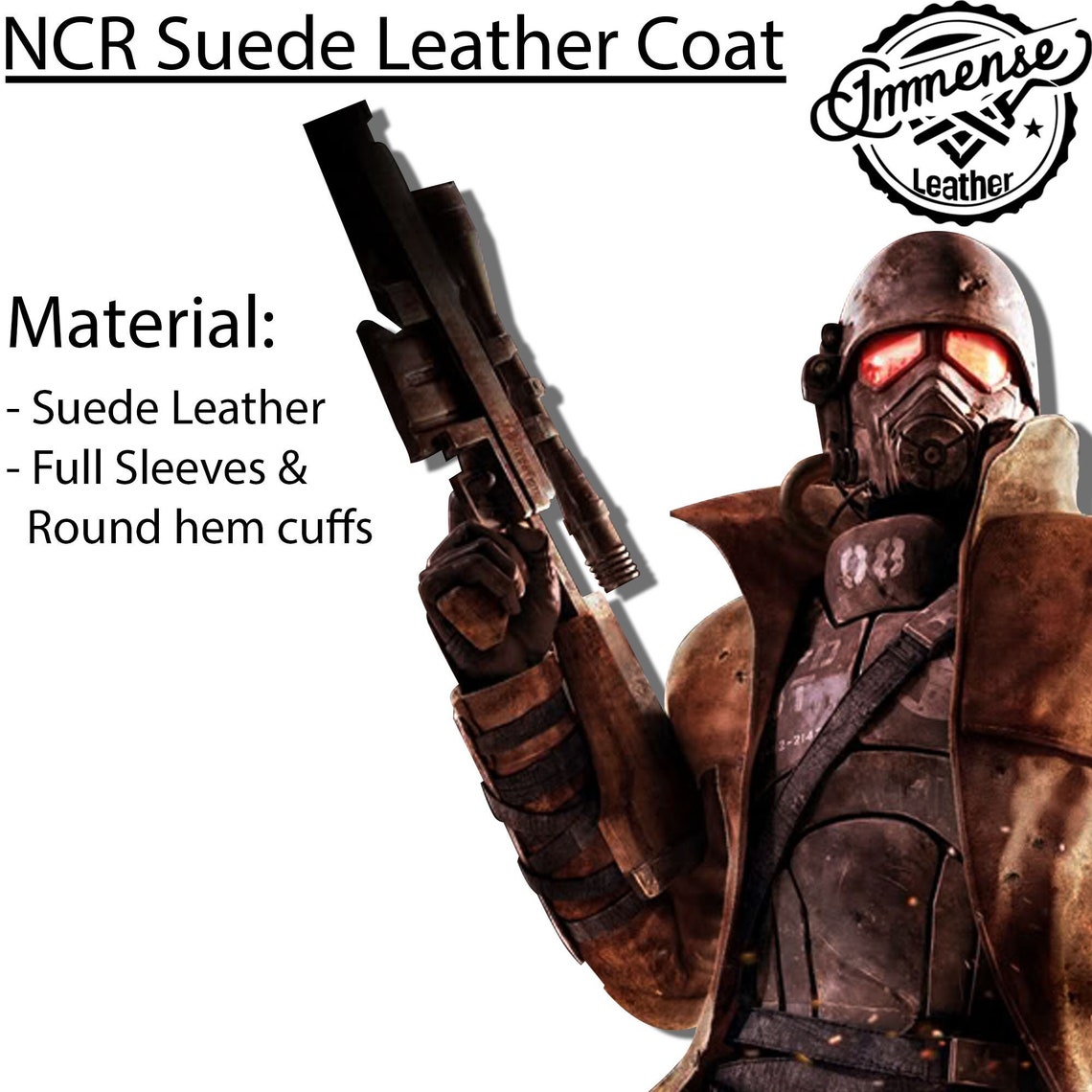 Handmade NCR Veteran Ranger Duster Fallout New Vegas Costume Canvas ...