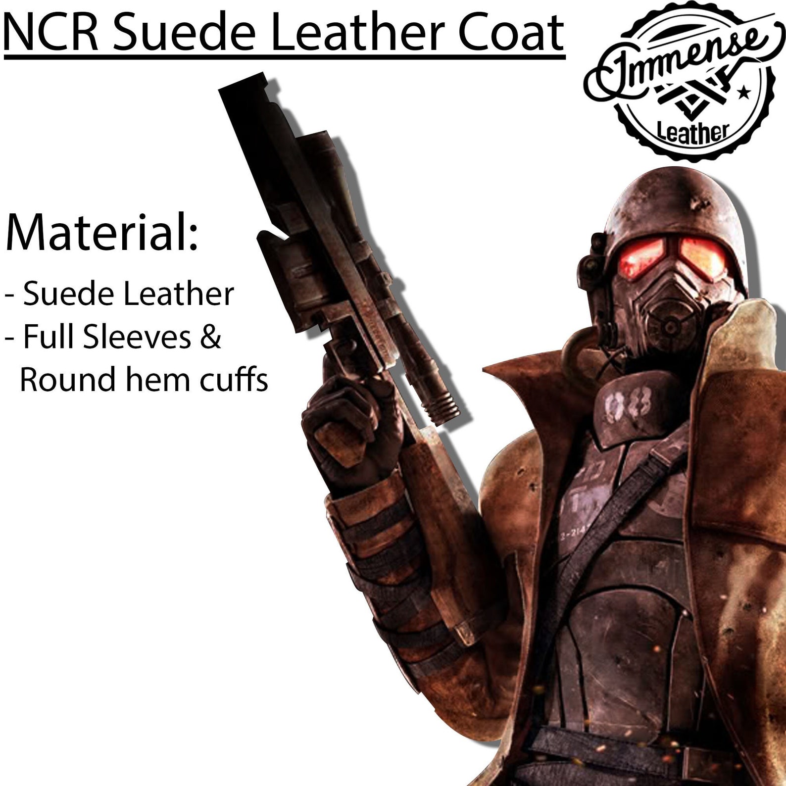 Handmade NCR Veteran Ranger Duster Fallout New Vegas Costume Canvas ...