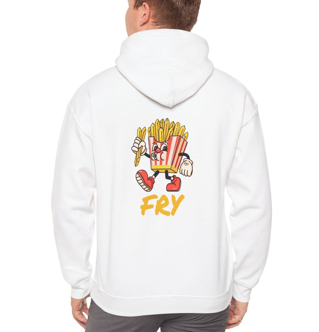 Retro French Fries Hoodie, French Fries Sweatshirt, Vintage Fast Food ...