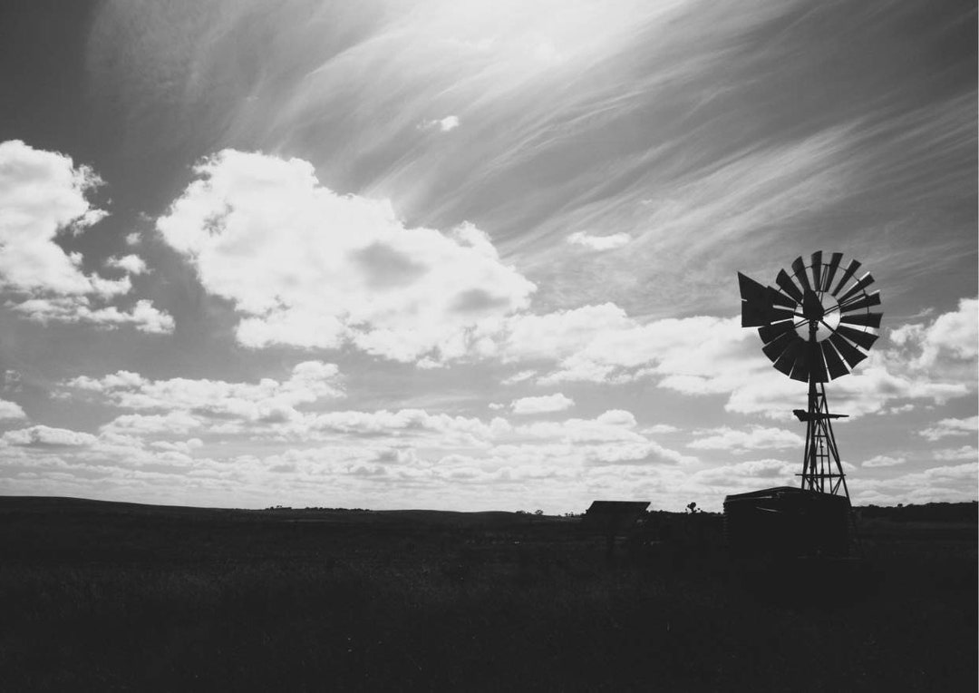 Outback Breeze, Australian Landscape, Wall Art Print, Old Outback ...