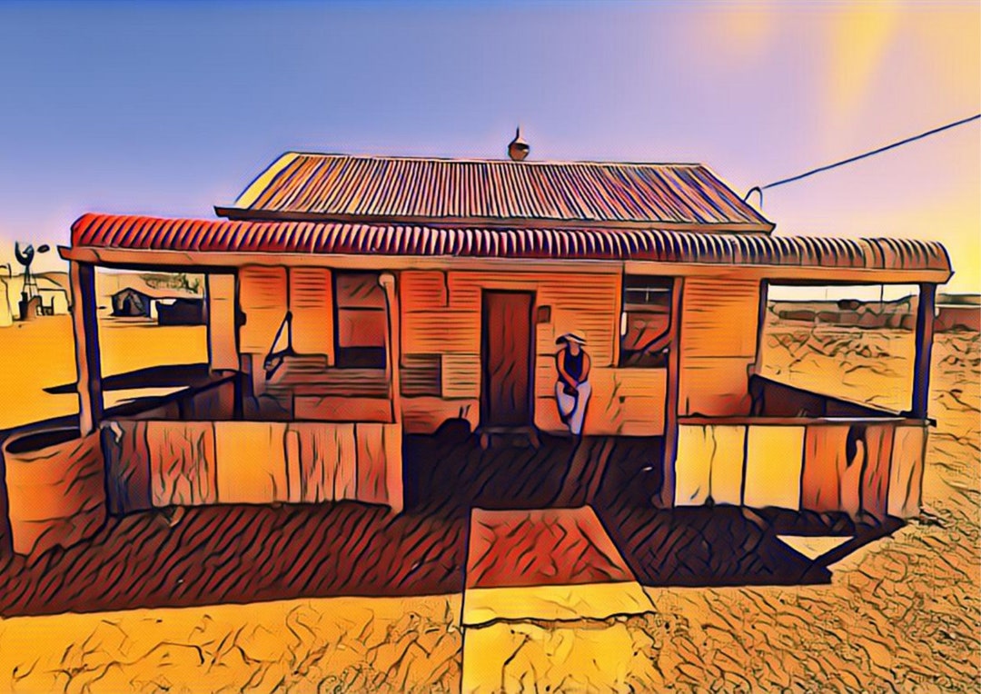 Old Outback, Australian Landscape, Wall Art Print, Old Outback ...