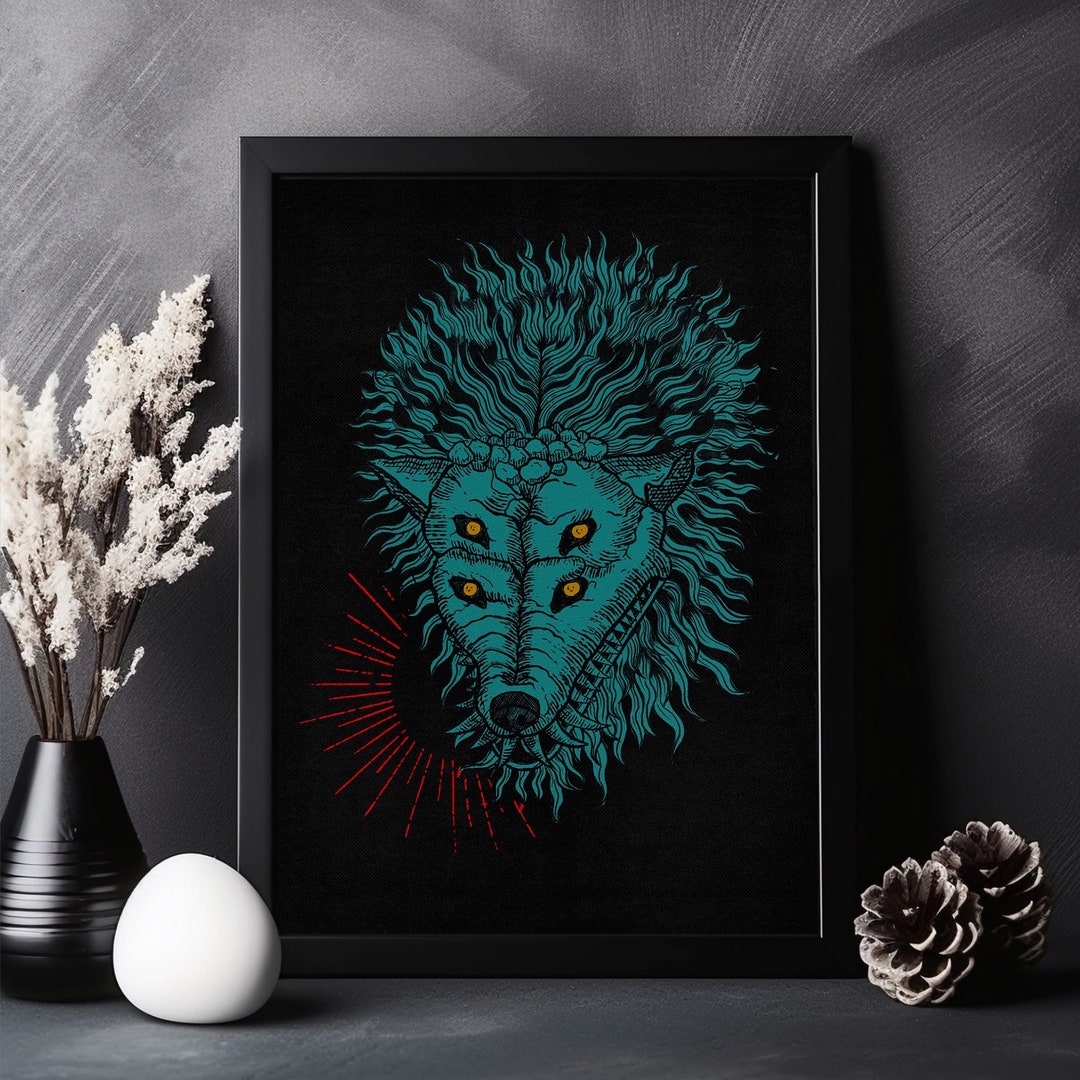 Fear and Hunger || Moonless || A4 A3 A5 Art Print - Etsy