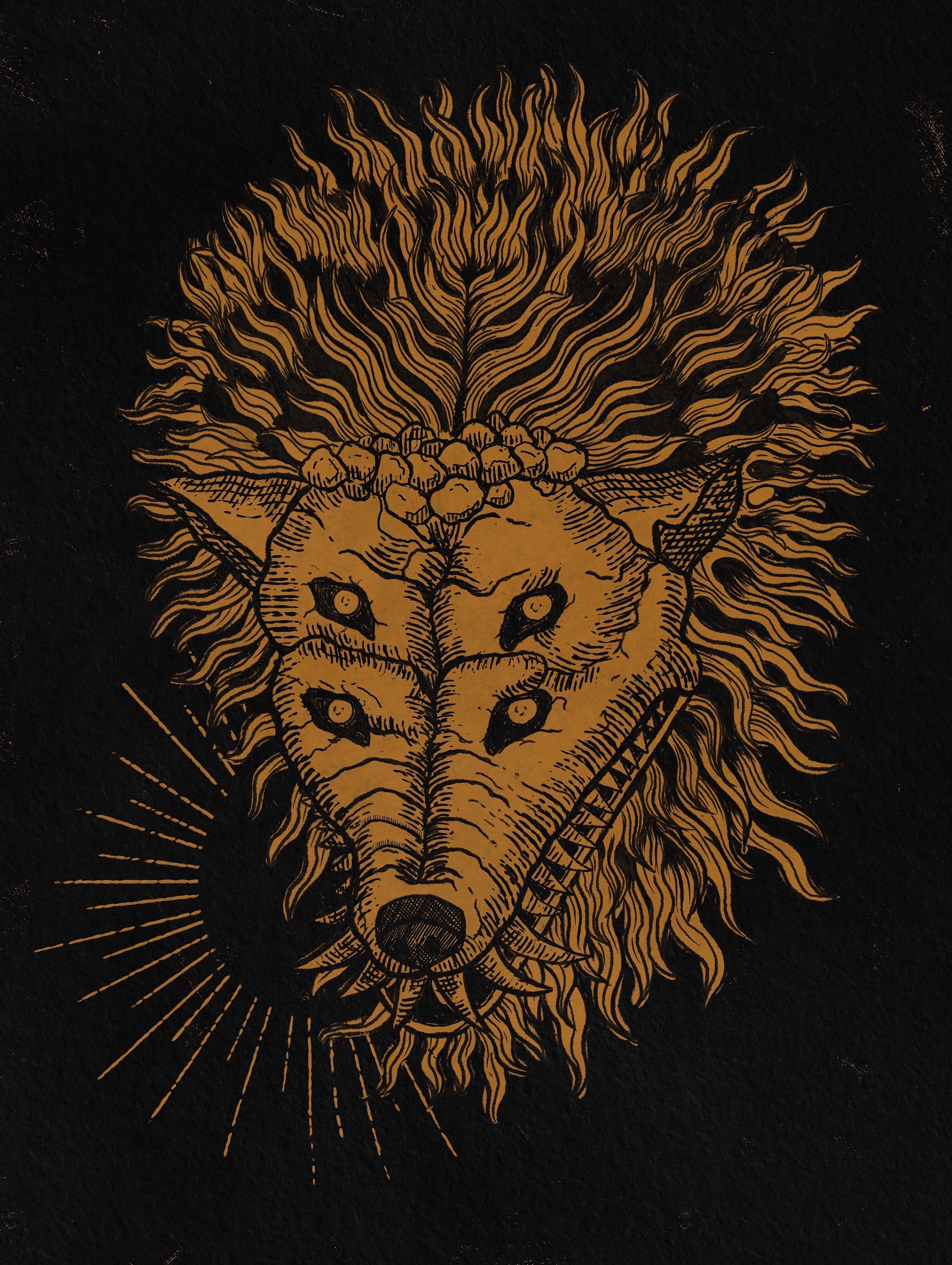 Fear and Hunger || Moonless || A4 A3 A5 Art Print - Etsy