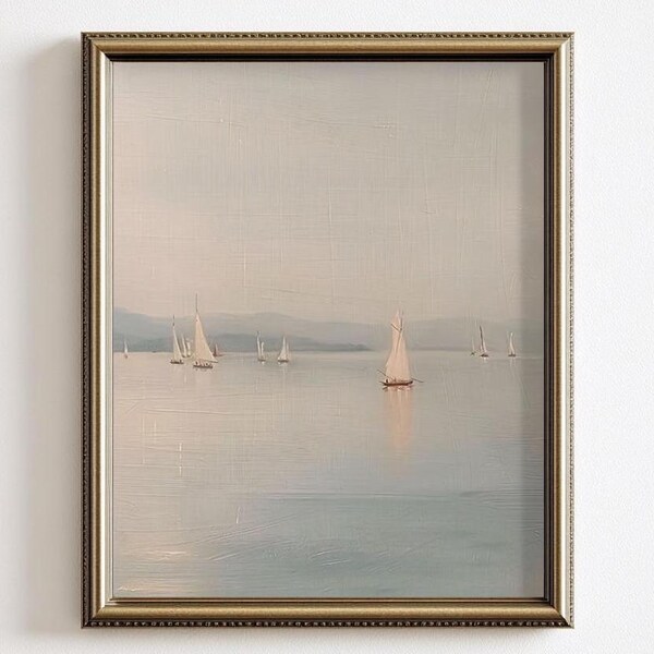 Rustic Sailboat Painting - Etsy