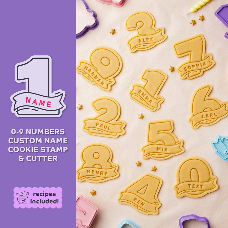 Number Cookies - Etsy