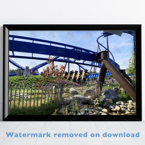 Wing Coaster Print – Theme Park Art, Netherlands (digital Download) - Etsy