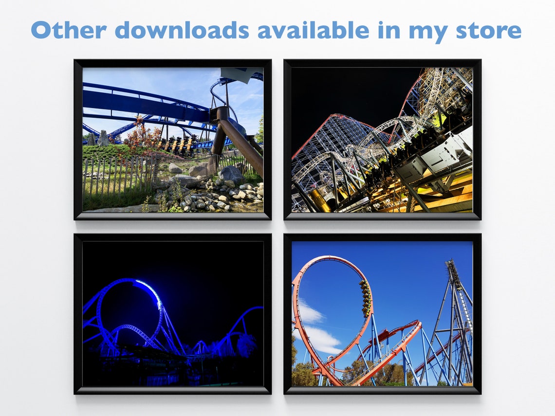 Wing Coaster Print – Theme Park Art, Netherlands (digital Download) - Etsy