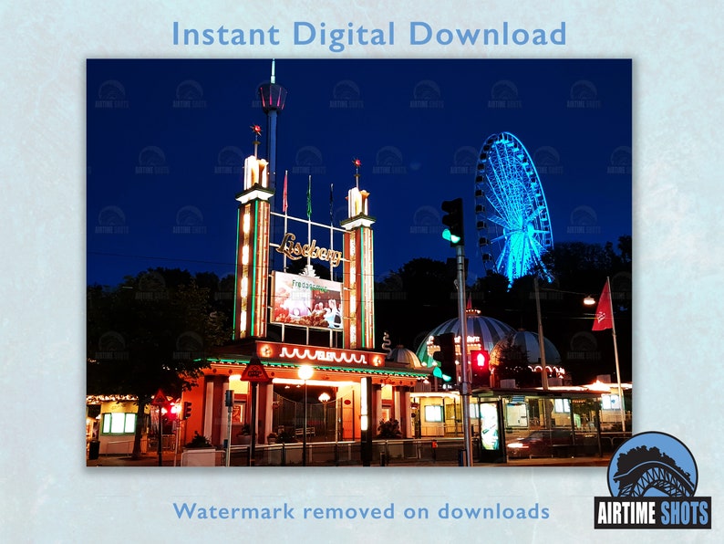 Amusement Park Entrance - Instant Digital Download | Gothenburg, Sweden ...