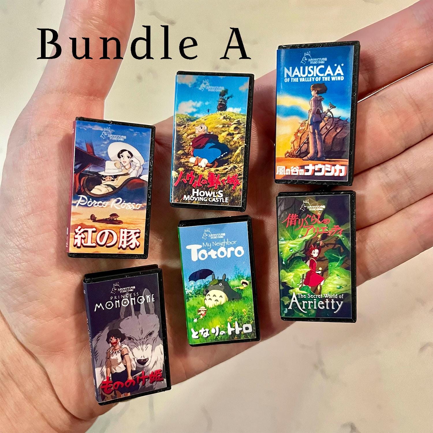 Studio Ghibli Bundle - Mini Clamshell VHS Magnets (6 & 12 Tape Bundles ...