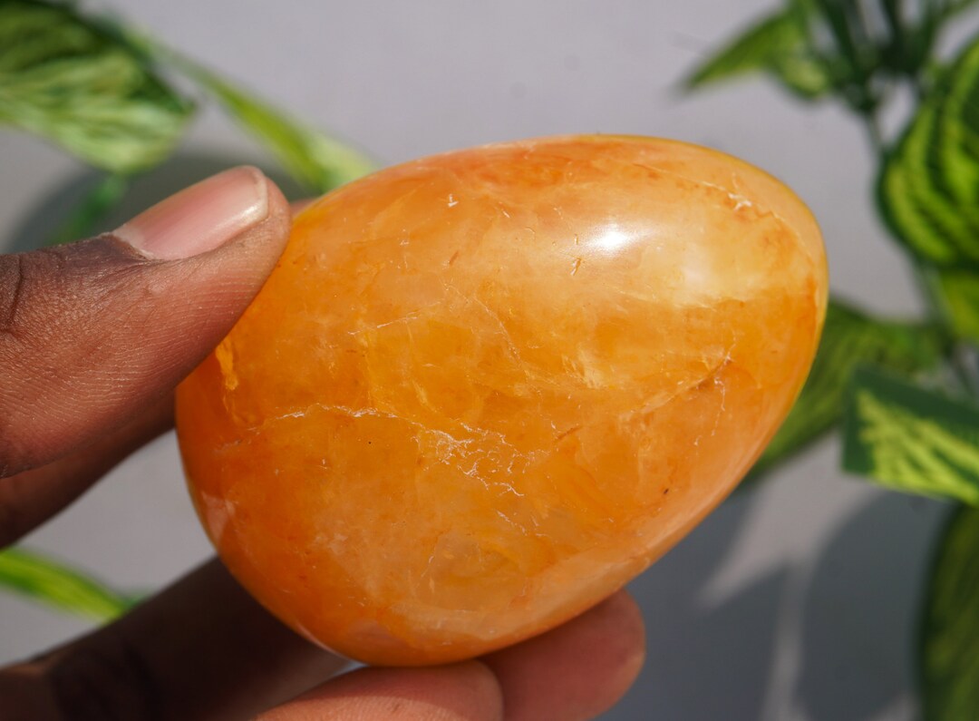 Natural Large 60MM Golden Quartz Stone Minerals Metaphysical Egg - Etsy