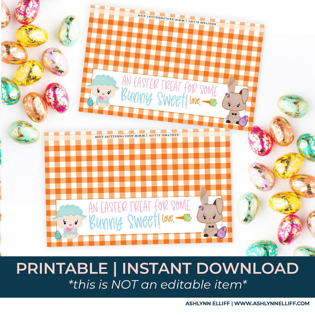 Printable Easter Treat Goodie Bag Toppers | Easter Treats | Goodie Bag ...