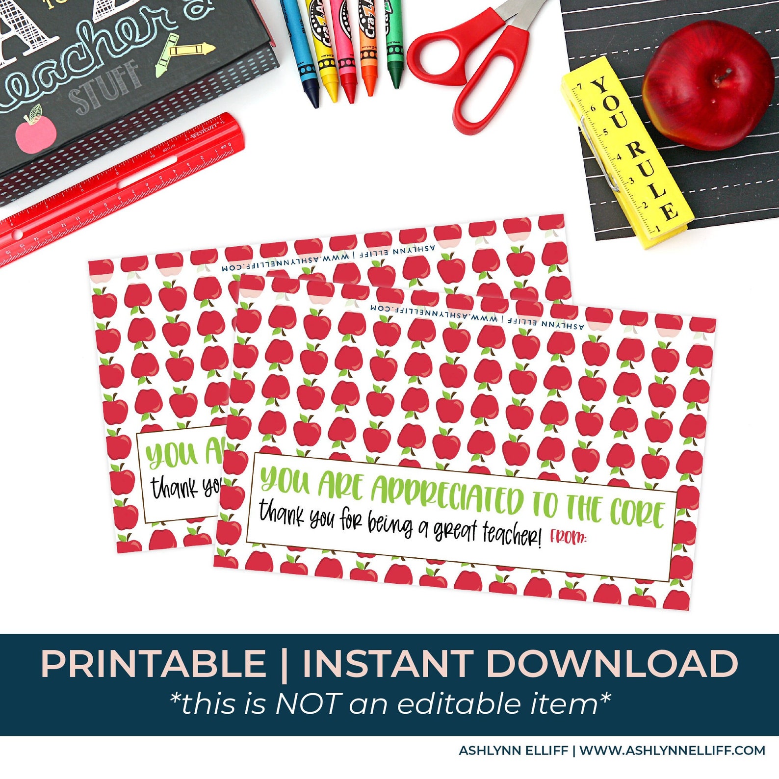 Printable Teacher Appreciation Goodie Bag Toppers Teacher Treats Goodie ...