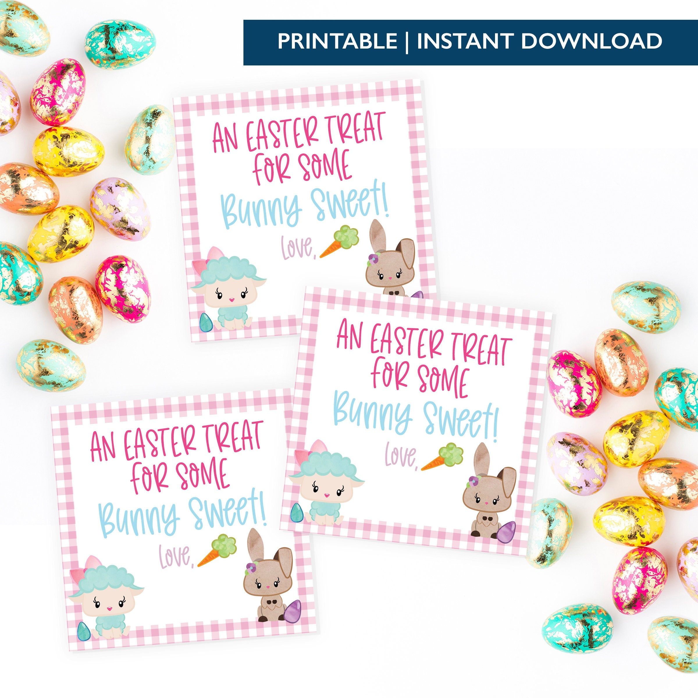 Printable Pink From Some Bunny Sweet Gift Tags Instant Download Easter ...